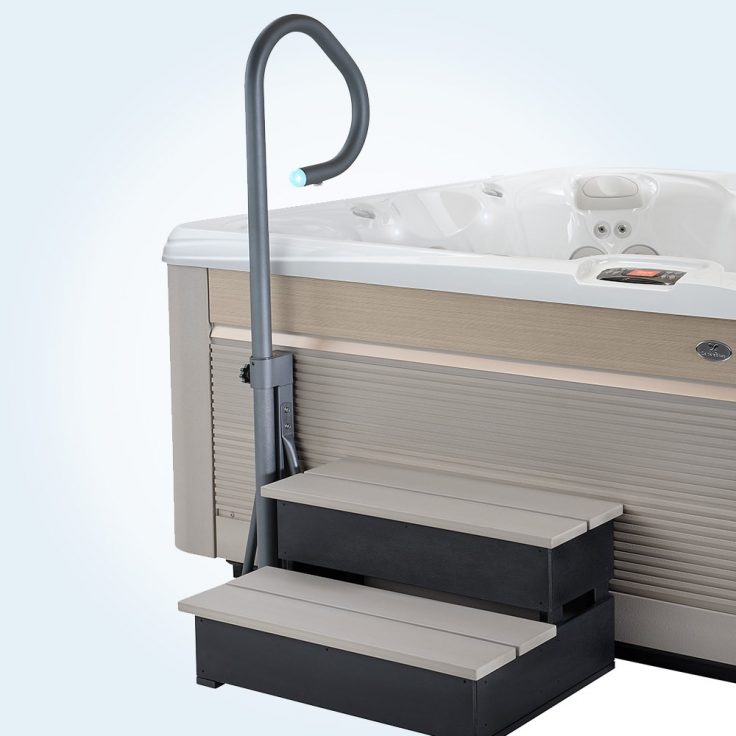 Lejdare till SPAbad, SPA side handrails - Pool Store